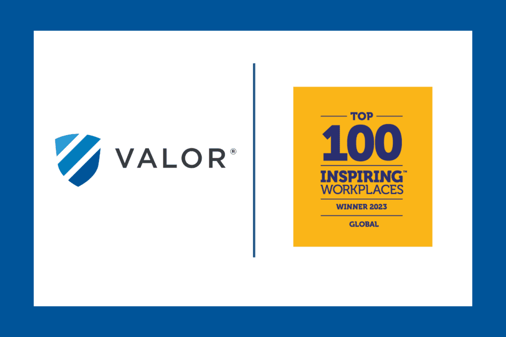 Valor Named to Global Top 100 Inspiring Workplaces™